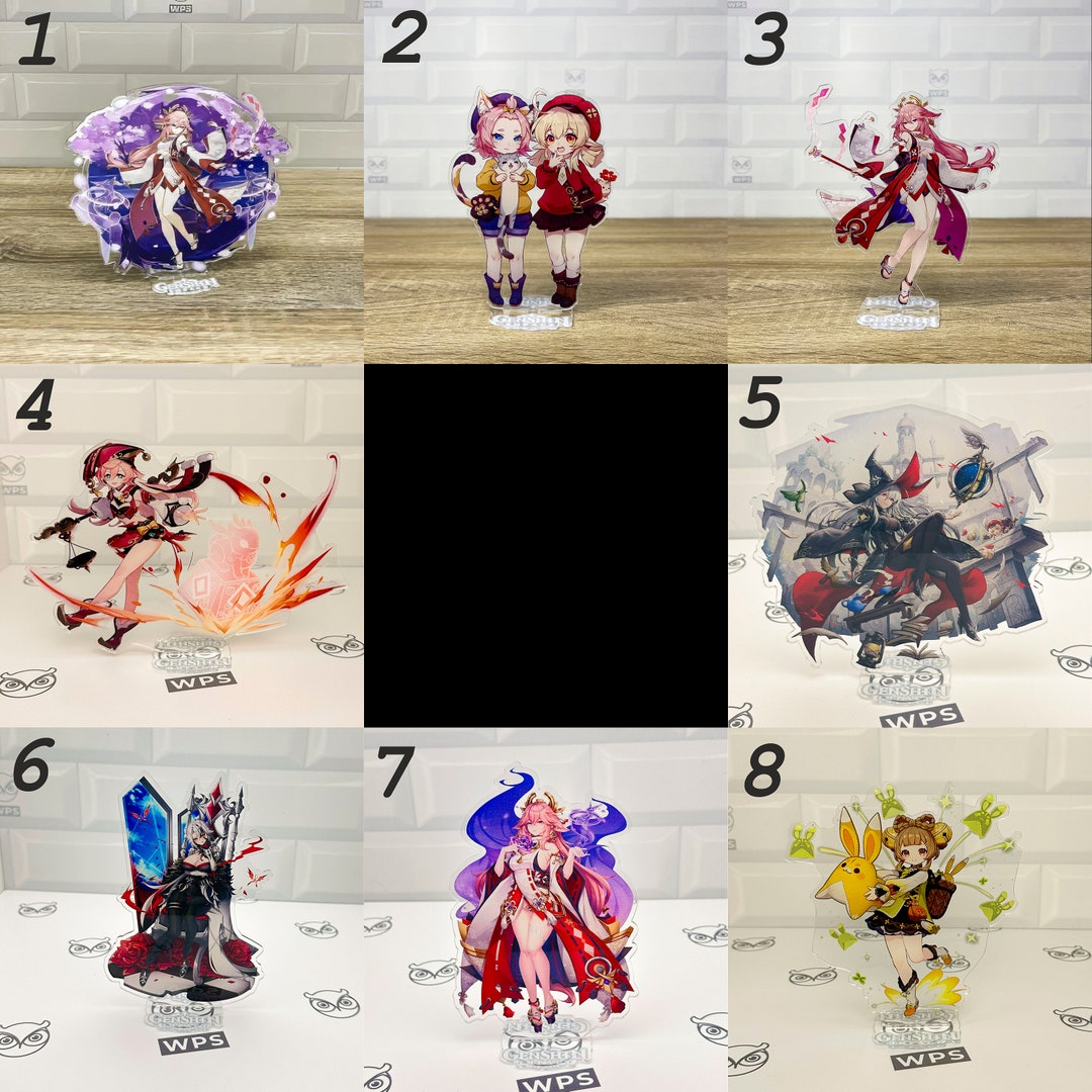 Genshin Impact Acrylic Stand Figure Yanfei, Yaoyao, Yae Miko, Klee ...