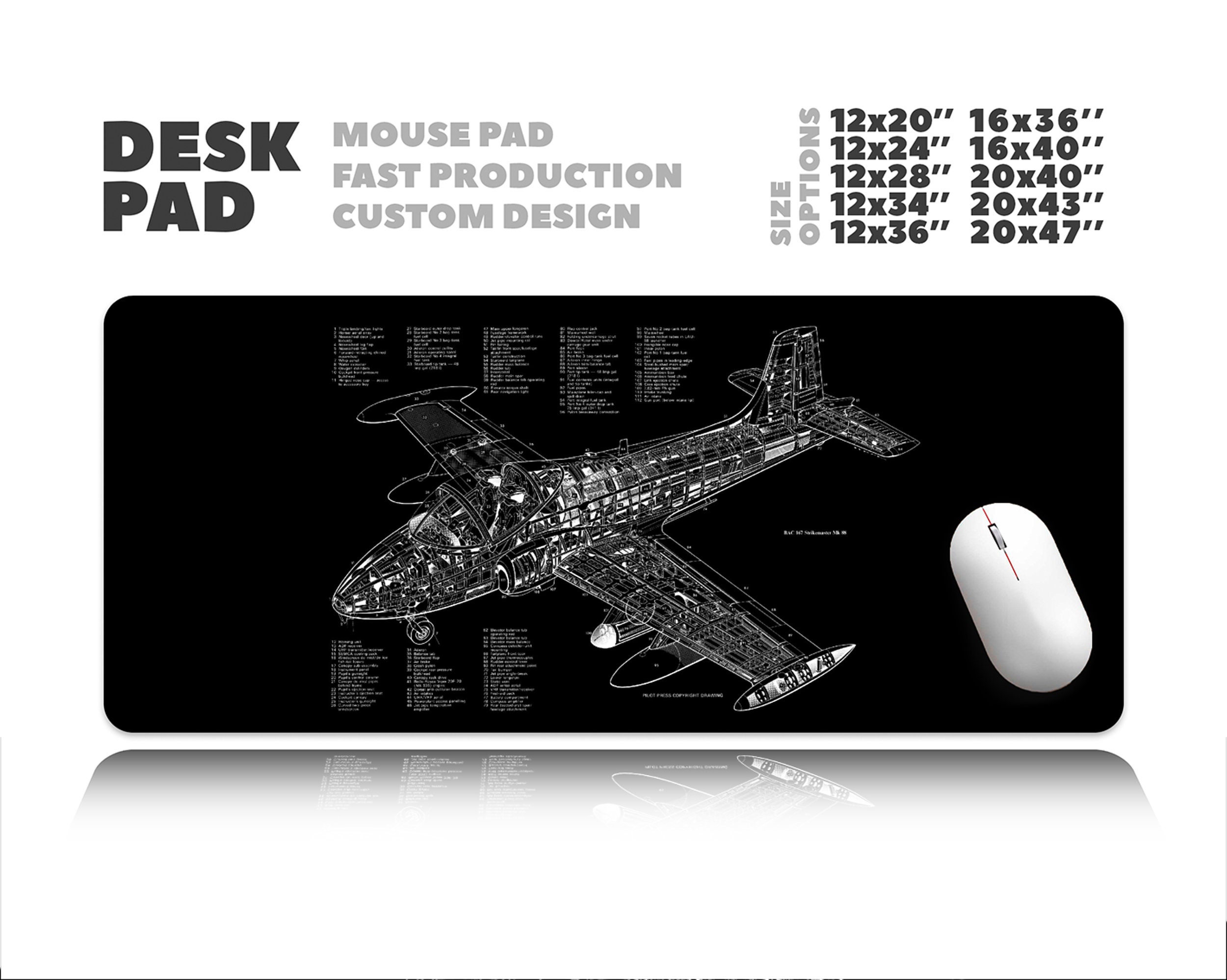 Airplane HD Print Desk Mat Aircraft landscape Desk Pad Plane | Etsy