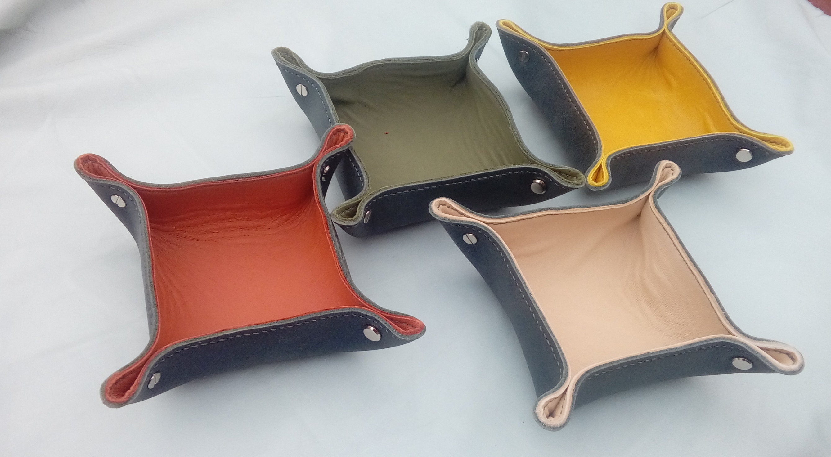 Vide poche en cuir | Etsy