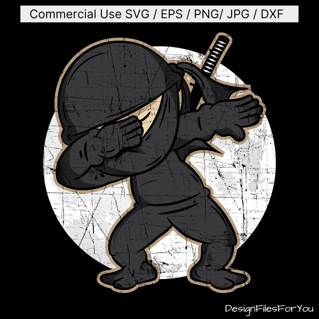 Ninja SVG Black Ninja SVG Dabbing Svg Ninja Birthday - Etsy Canada