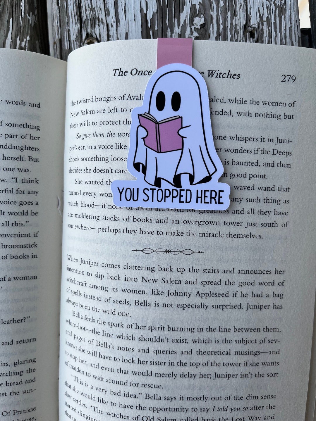 Miss Ghost Magnetic Bookmark, Librarian Gift - Etsy