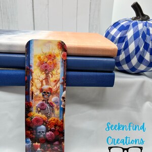 Dia De Los Muertos Bookmarks, Sugar Skull, Bookmarks, Laminated ...