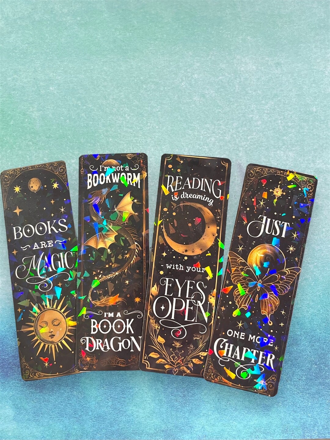 Celestial Mystic Bookmarks, Bookworm, Magical Bookmarks, Fantasy ...