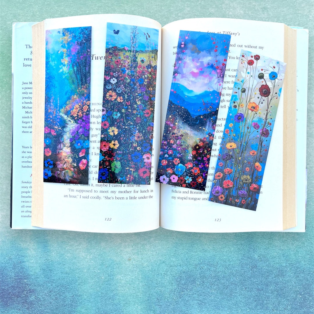 Spring Floral Bookmarks, Oil Painting Bookmarks, Springtime Bookmarks ...