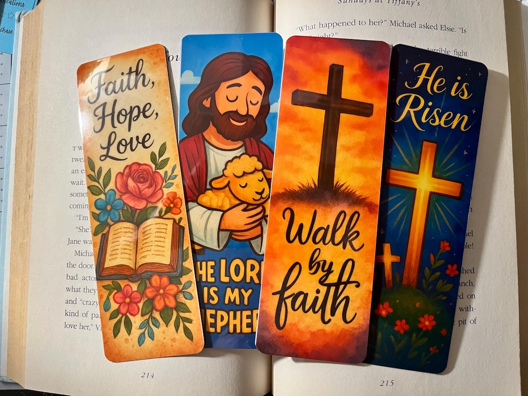 Christian Laminated Bookmark: Inspirational Bible Study Gift - Etsy