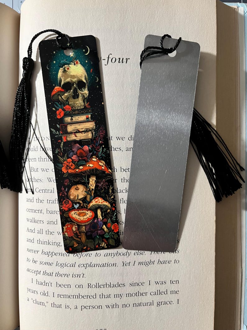 Dark Fantasy Bookmarks: Gothic Witch Sublimated Metal Bookmarks - Etsy