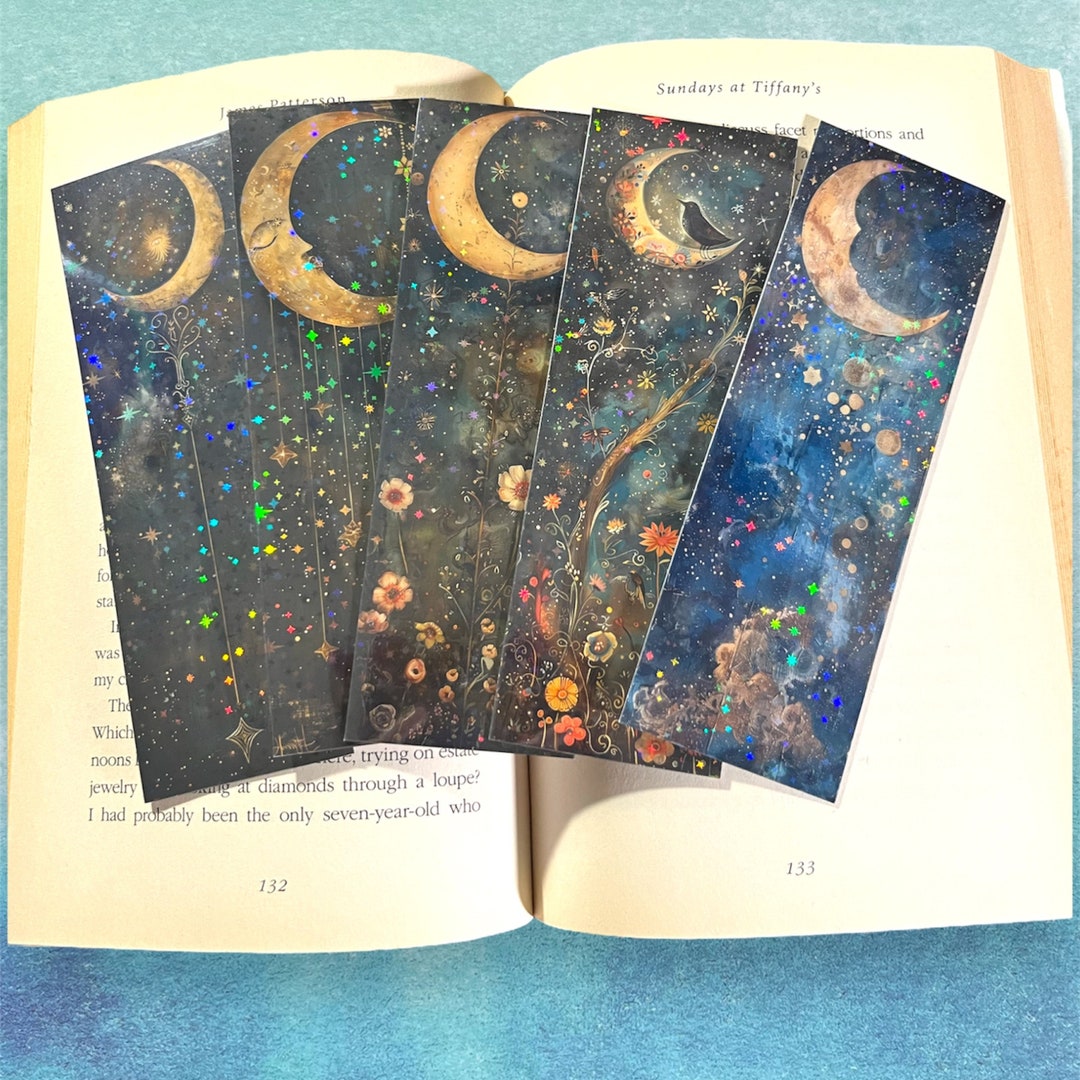 Laminated Celestial Bookmark Set, Fantasy Bookmark Set, Bookmark Set ...
