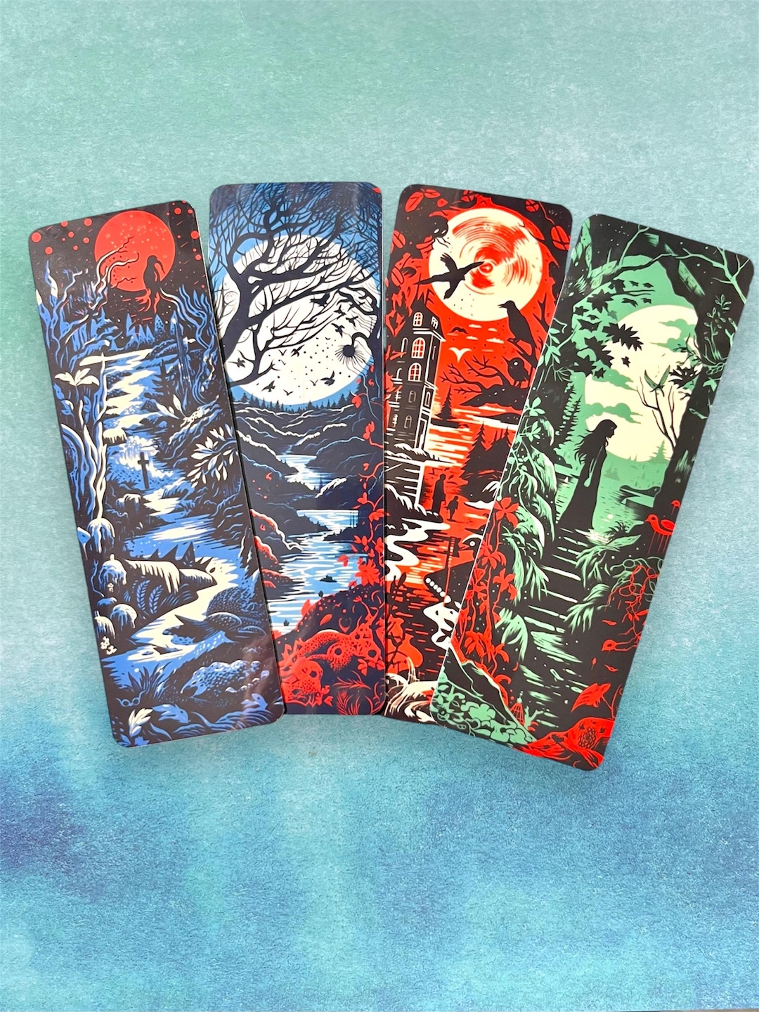 Gothic Fantasy Bookmarks, Horror Themed Bookmarks, Vintage Horror ...