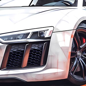 Audi R8 Poster Print, Audi R8 Poster, Audi R8 Print, Car Poster ...