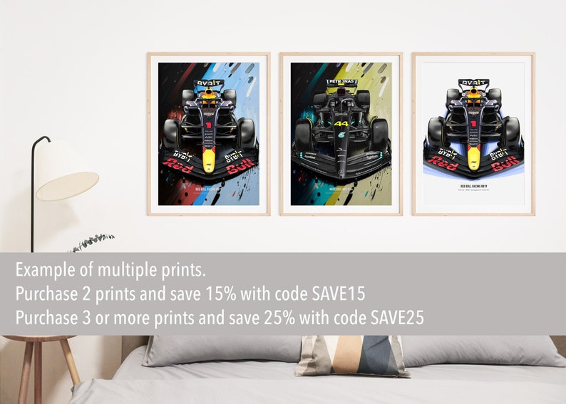 2023 Red Bull RB19 F1 Poster Print Formula 1 Poster - Etsy UK
