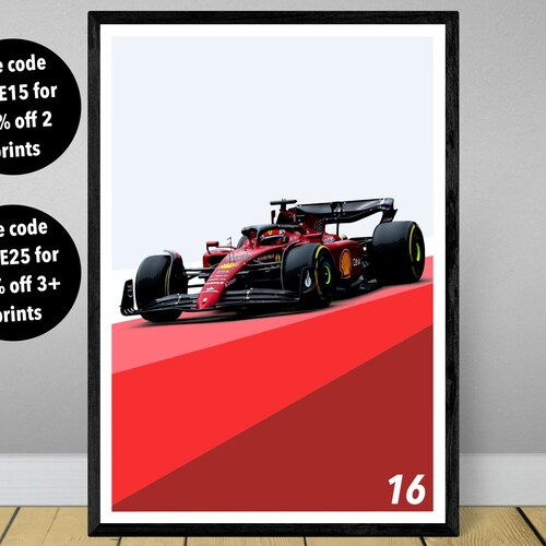 Ferrari F1-75 2022 Formula 1 Poster Ferrari F1 Poster - Etsy