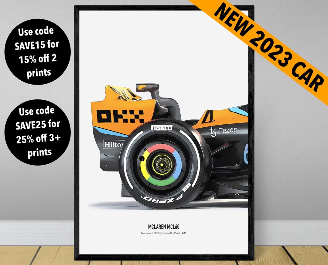 Mclaren F1 Monaco Triple Crown Livery Poster Mclaren 2023, 52% OFF