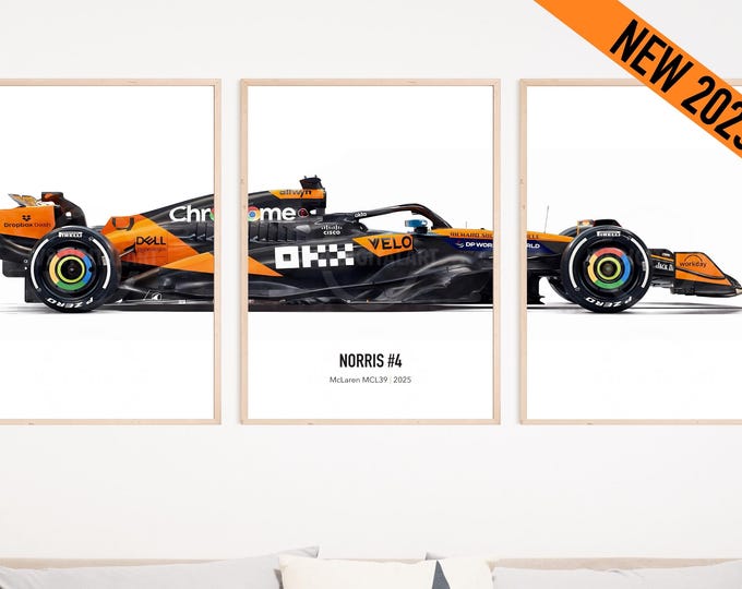 NEW!! Mclaren F1 Poster | Mclaren F1 Car 2024 | Lando Norris Poster ...