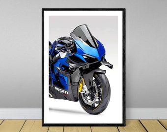 Yamaha R7 Poster Print Yamaha Poster Motorcycle Poster | Etsy