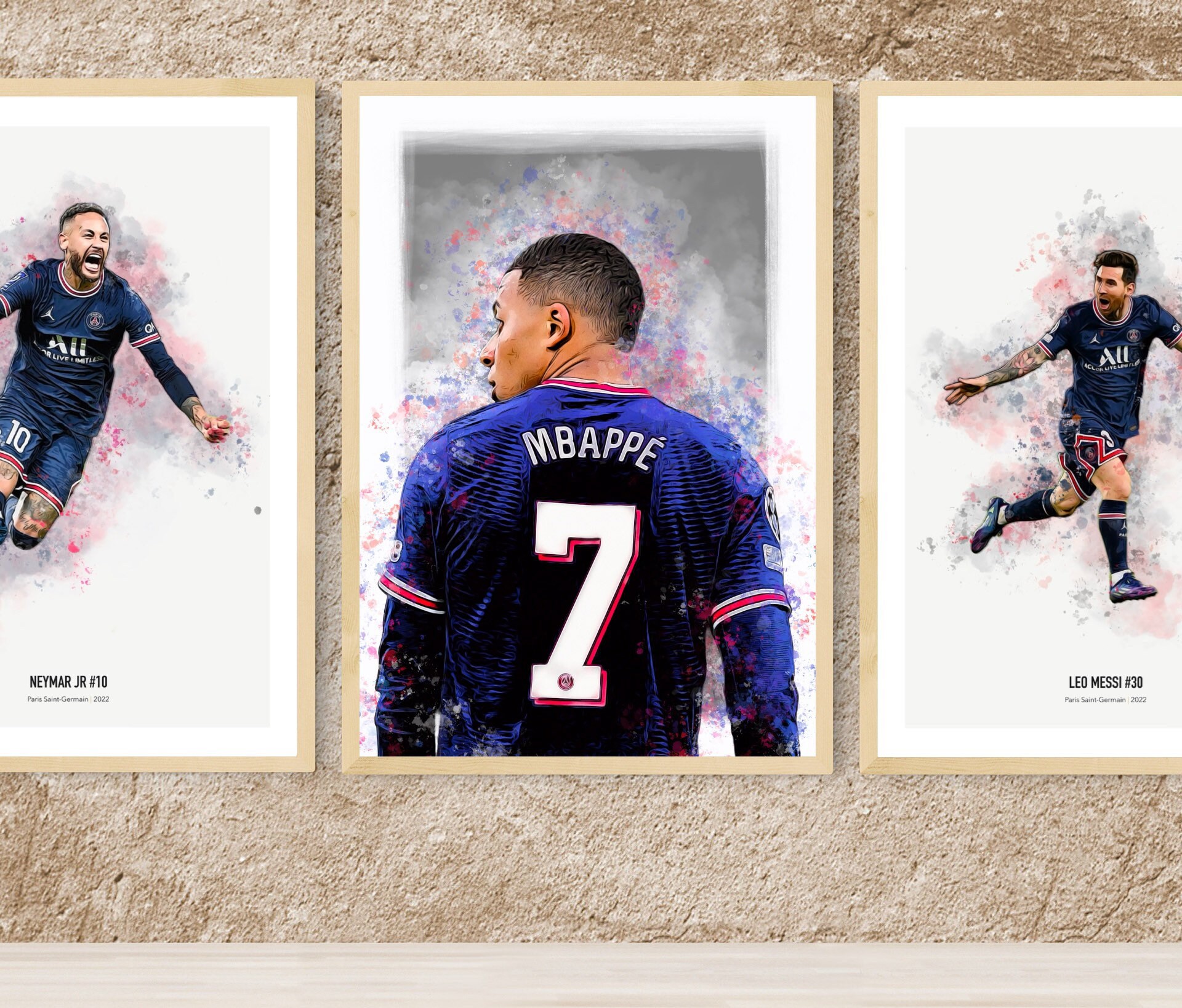 Mbappe PSG Poster Mbappe Poster Mbappe Print Paris Saint - Etsy UK