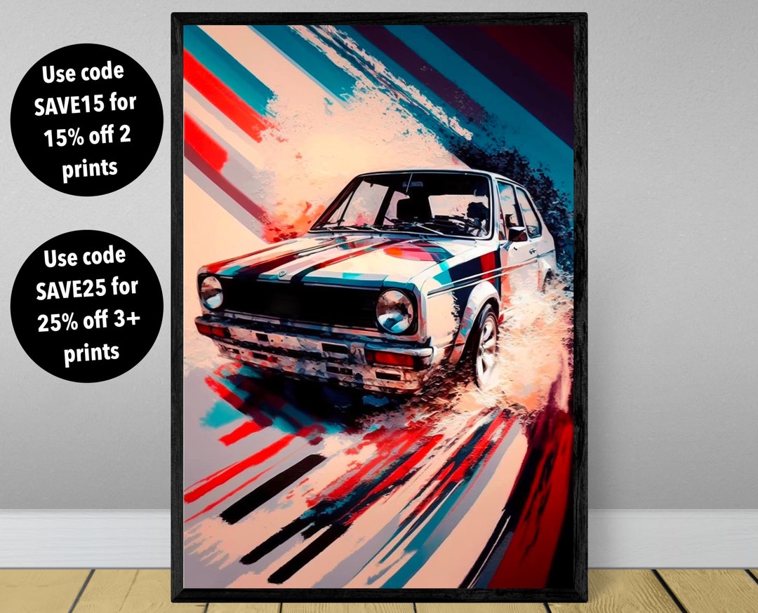 Volkswagen Golf Gti Poster Print VW Golf Gti Poster VW Golf - Etsy UK
