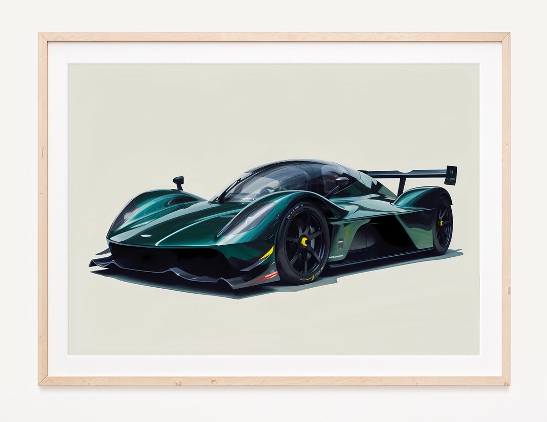 Aston Martin Valkyrie Art Poster Print, Aston Martin Poster, Valkyrie ...
