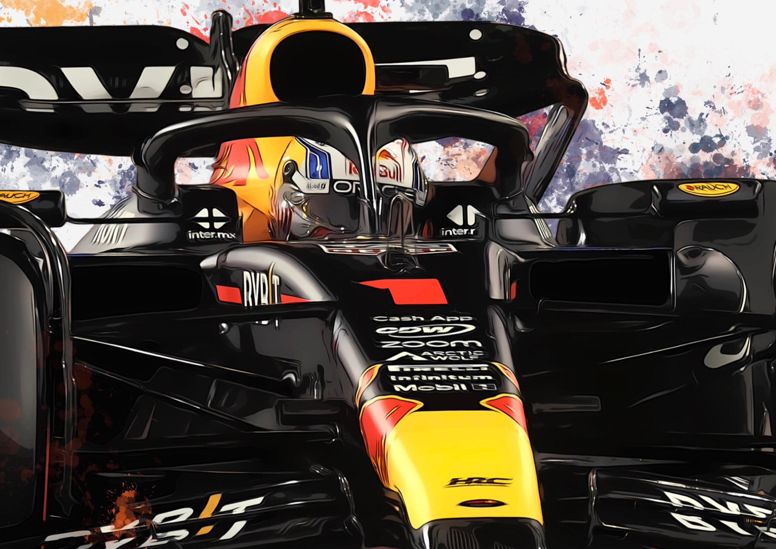 2023 Stampa poster Ver stappen Red Bull F1, poster Formula 1, poster ...