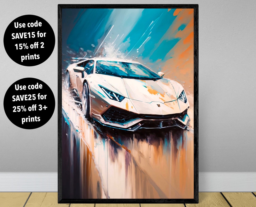 Lamborghini Huracan Poster Print, Lamborghini Poster, Lamborghini Print ...
