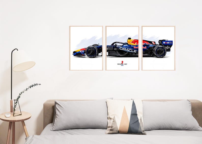 Red Bull F1 RB22 Poster Set: 2026 Formula 1 Art Print NOT FRAMED - Etsy