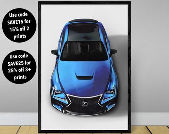 Lexus Rc F Poster - Etsy