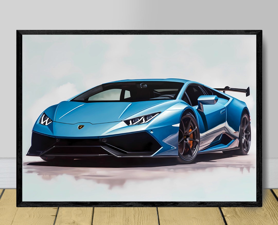 Lamborghini Huracan Poster Print, Lamborghini Poster, Lamborghini Print ...