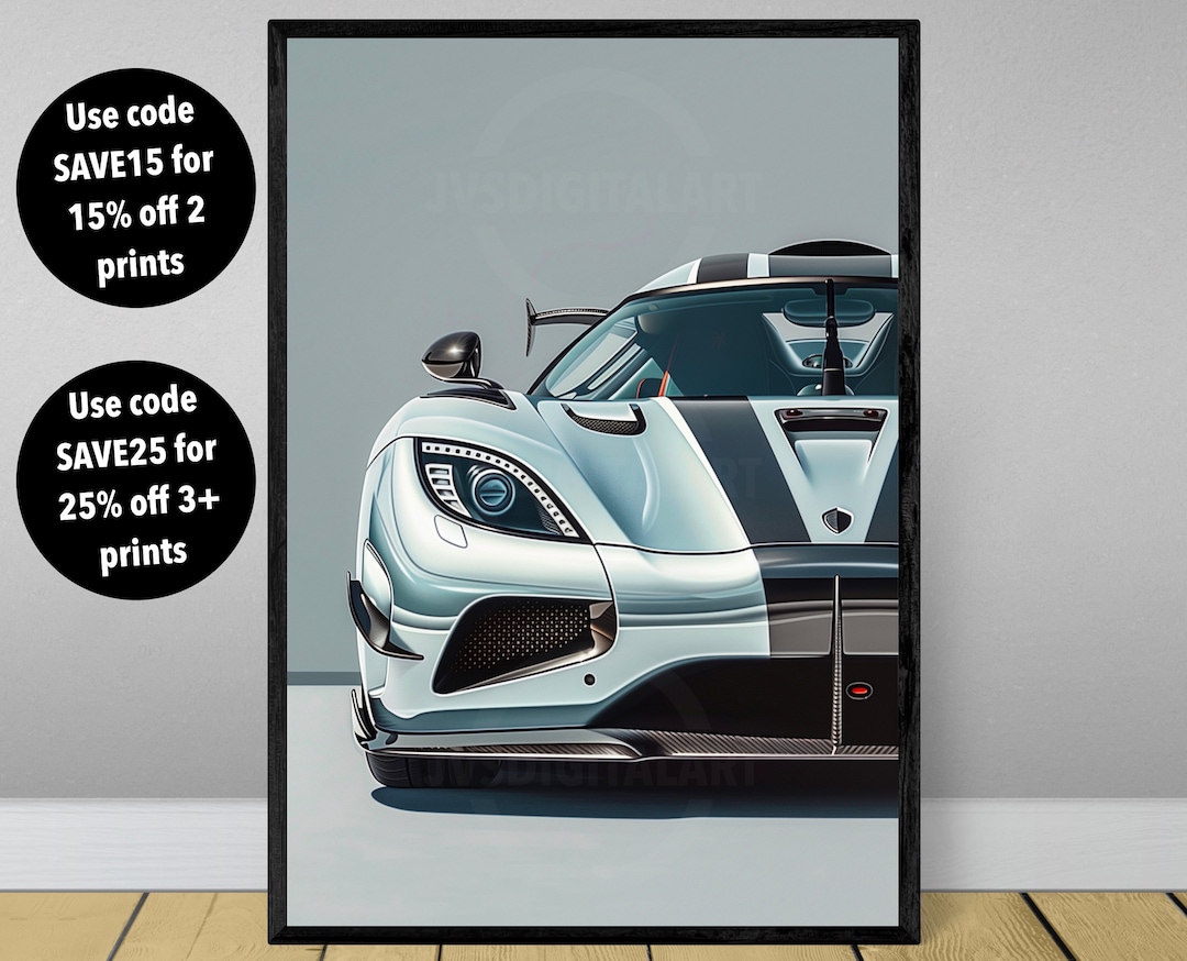 Koenigsegg Agera Poster Print, Koenigsegg Poster, Koenigsegg Print, Car ...