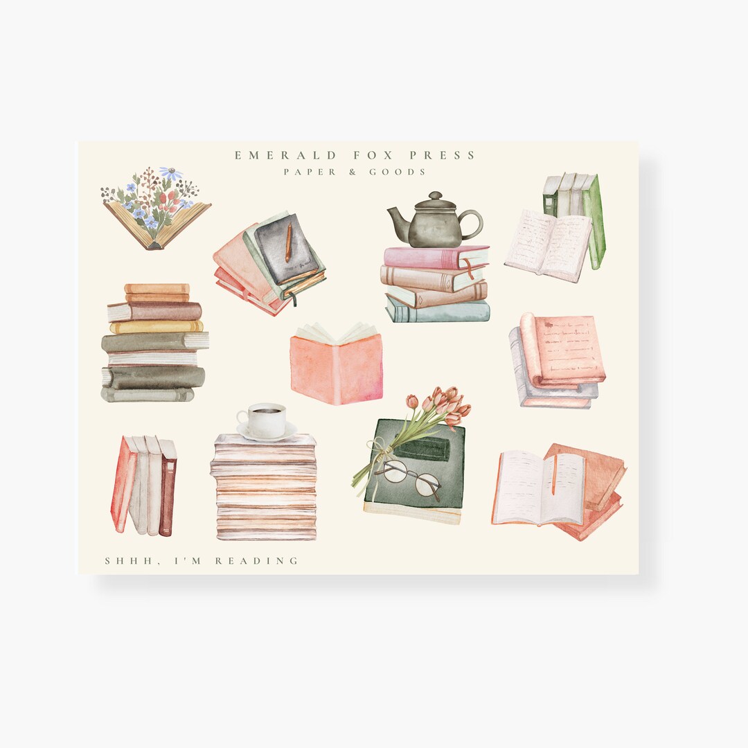 Shhh I'm Reading | Journal Stickers| Planner Stickers | Book Stickers ...
