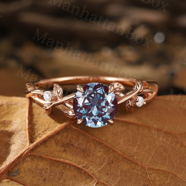 Alexandrite Engagement Ring - Etsy
