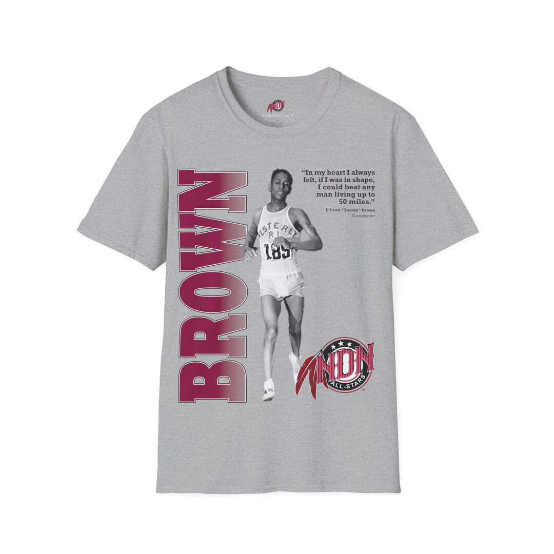 NDN All-star #83 Ellison "tarzan" Brown Short Sleeve Tee - Etsy