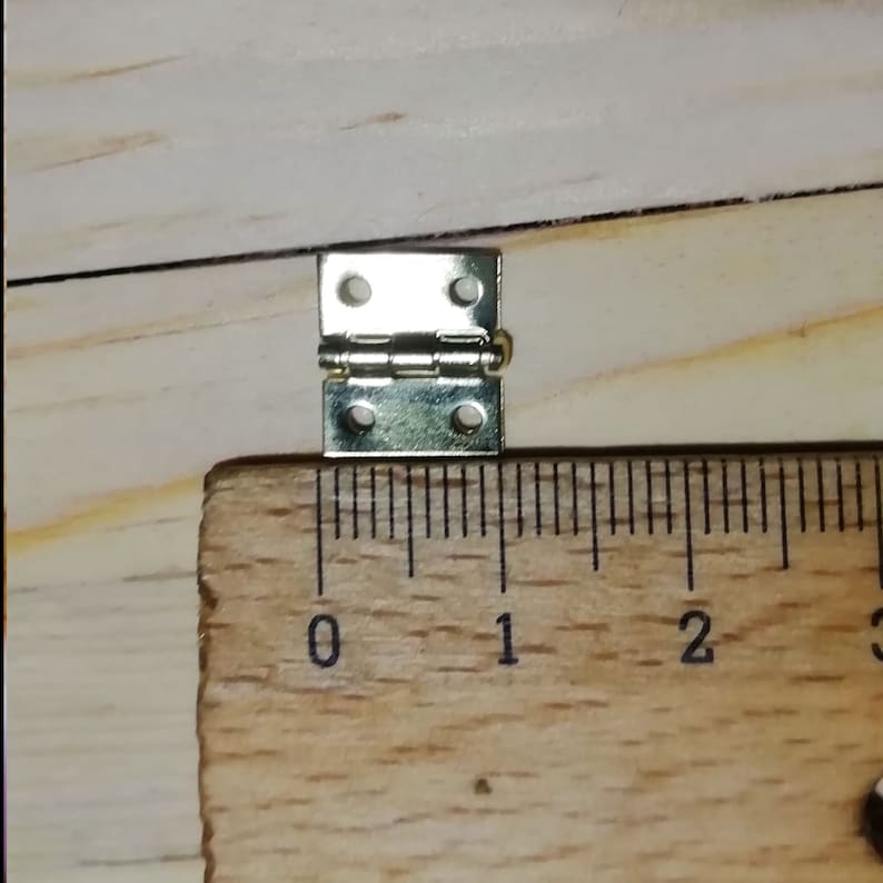 Mini Hinges Small Jewelry Chest Box Cabinet Hinges Folding Butt Hinges ...