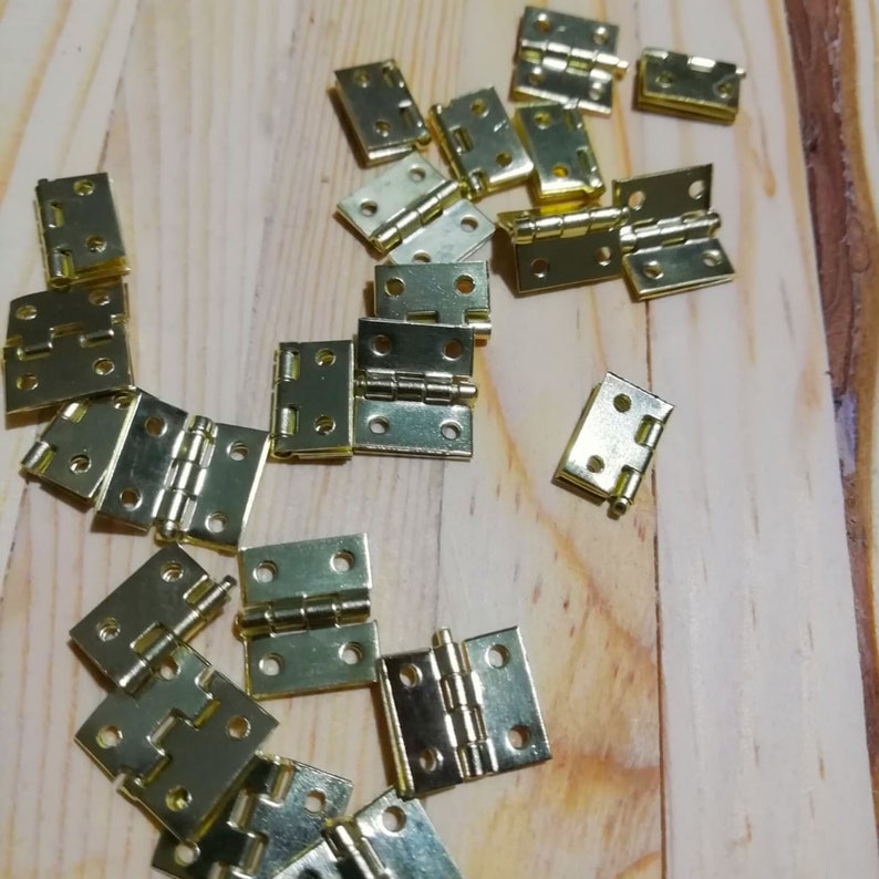 Mini Hinges Small Jewelry Chest Box Cabinet Hinges Folding Butt Hinges ...