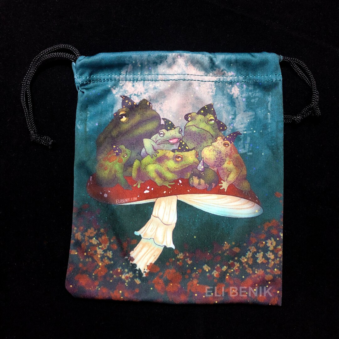 Magic Frog and Toad Wizards Mushroom Double Sided Dice Bags - Etsy