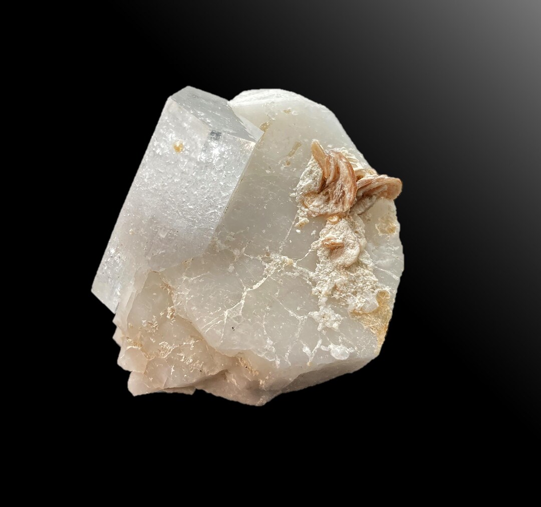 Rare Goshenite Beryl Crystal With Albite & Muscovite - Shigar Valley ...
