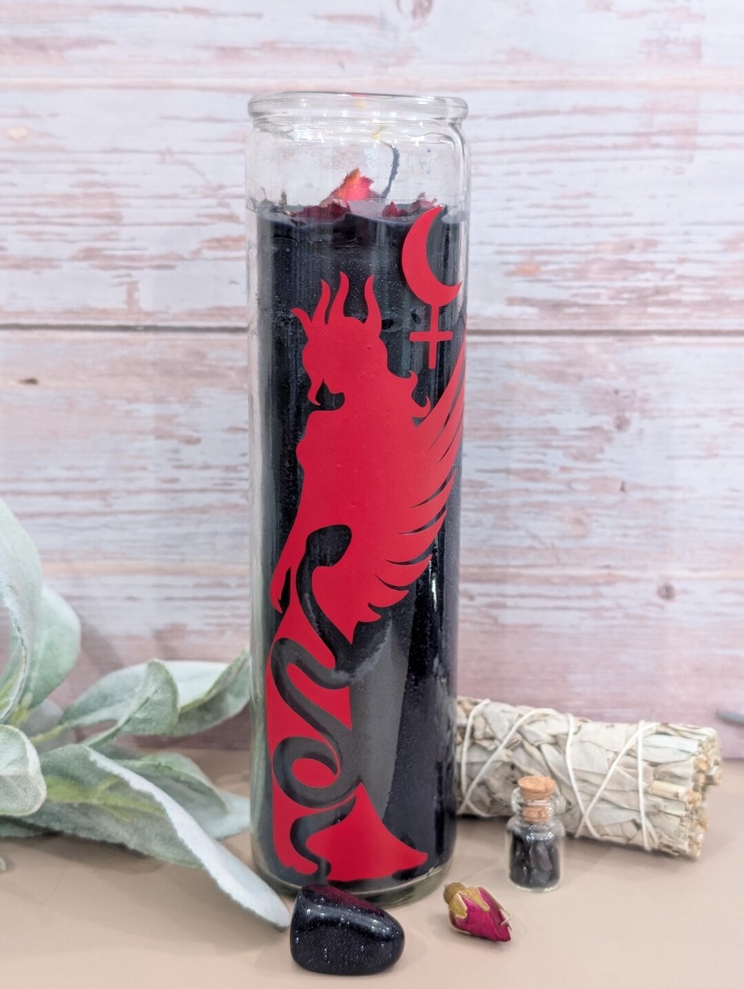 Lilith Candle Lilith Altar Candle Black Lilith Candle - Etsy
