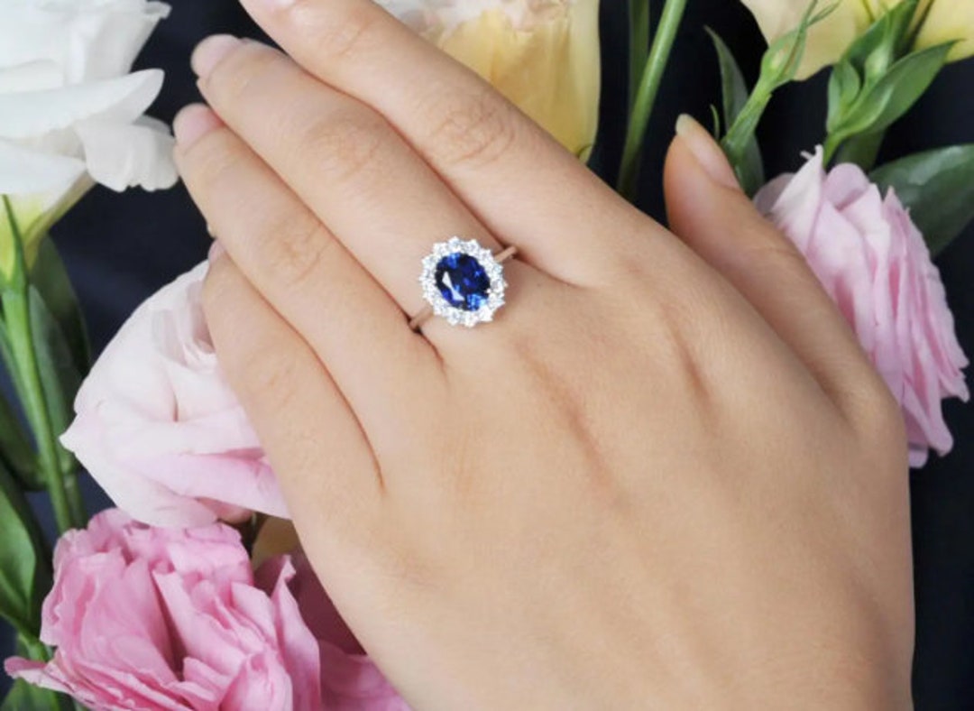 Sapphire Ring, Diana Ring, Promise Ring, Engagement Ring, Kate ...