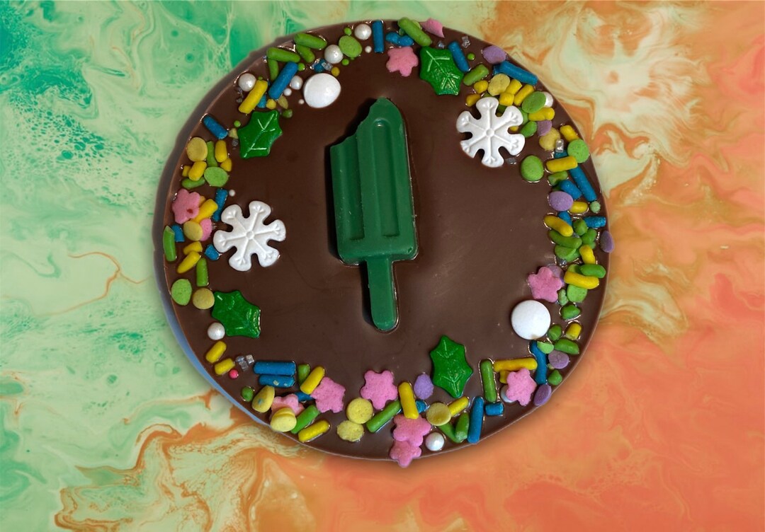 Round Chocolate Bar, Ice Cream, Large - Etsy