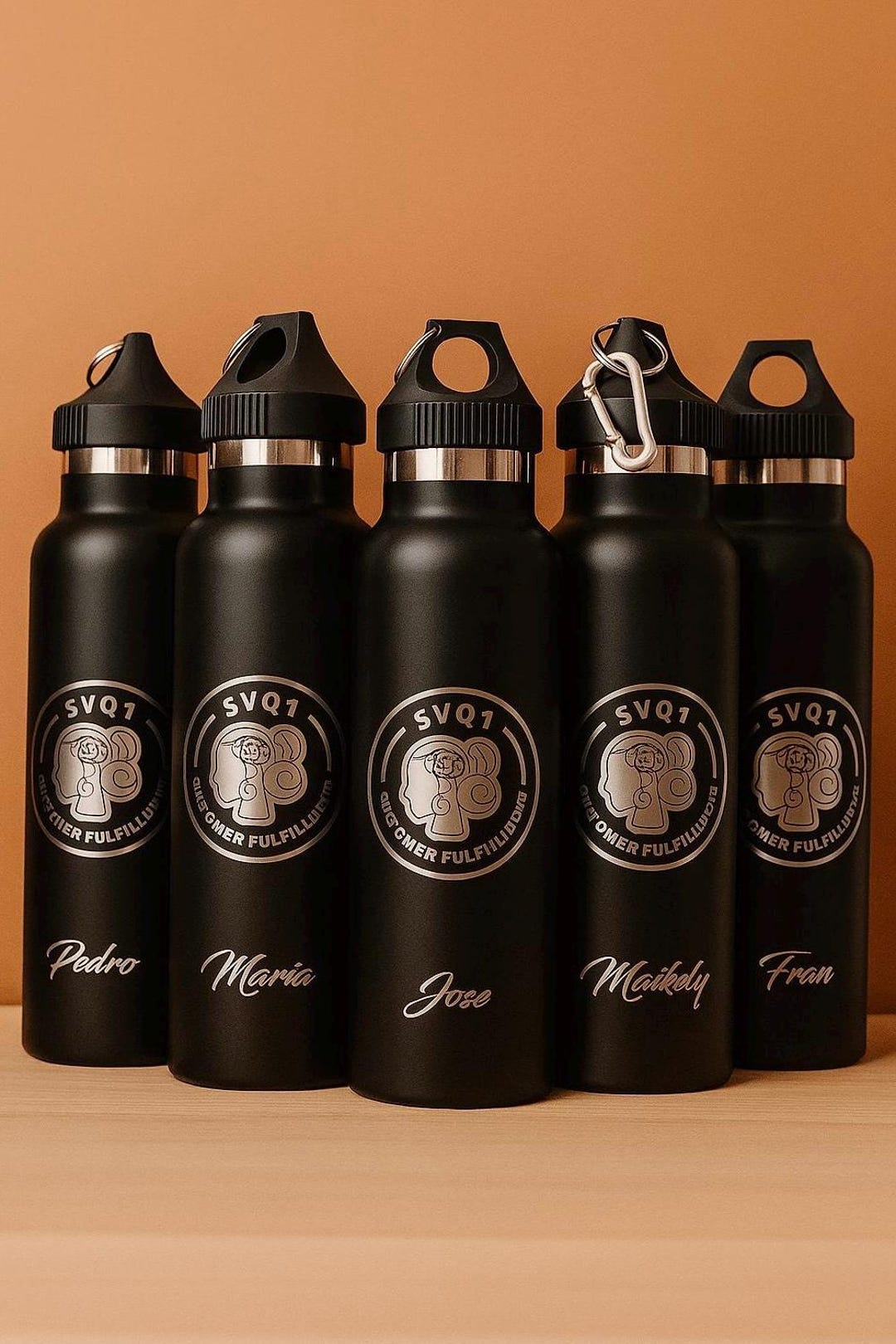 Custom Water Bottle, Insulated Flask, Personalized Stainless Steel ...
