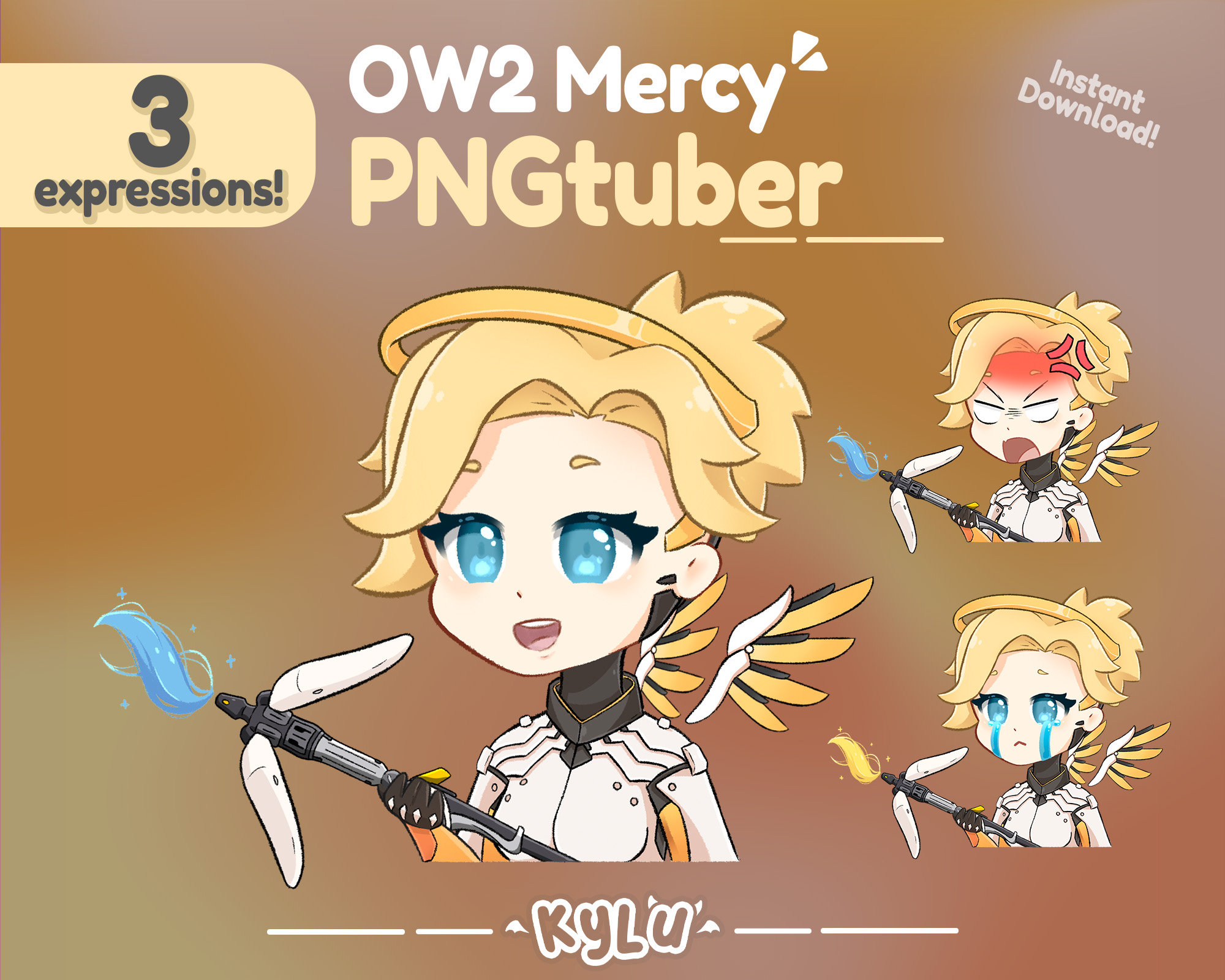 Mercy Overwatch 2 Premade Pngtuber || Twitch Streamer || Discord ...