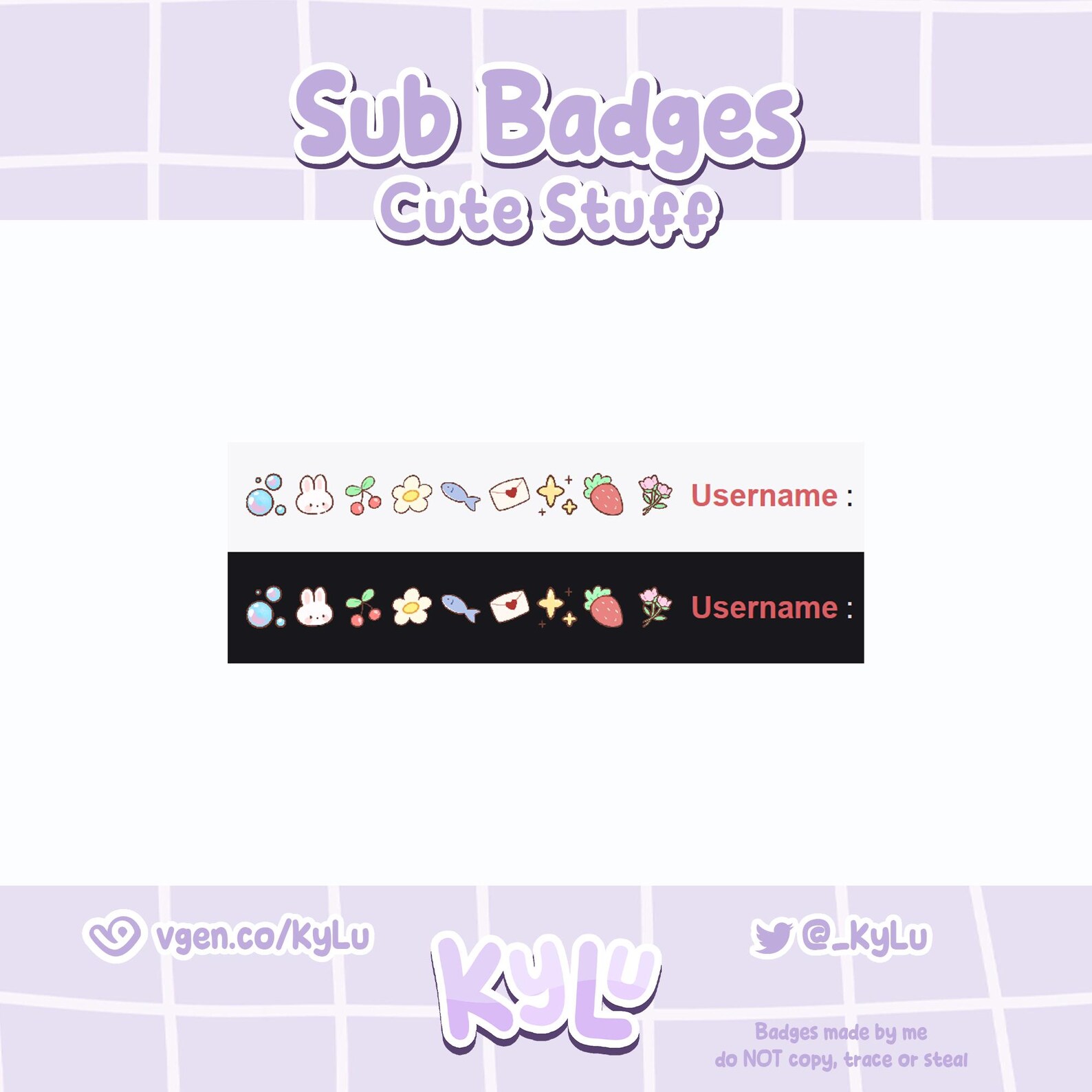 9 Cute Sub / Bits / Discord Badges︱cute Badges for Twitch Streamers - Etsy