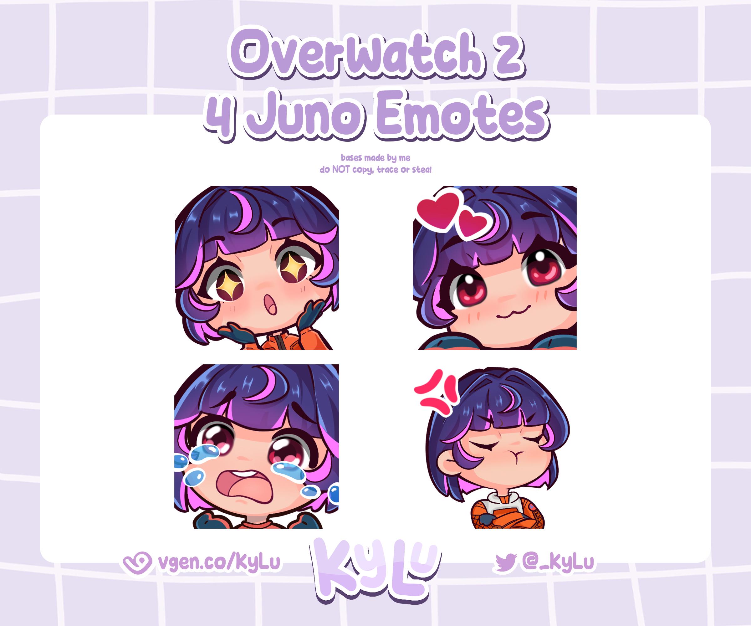 Juno Overwatch 2 Emote Set for Twitch / Discord for Streamers - Etsy