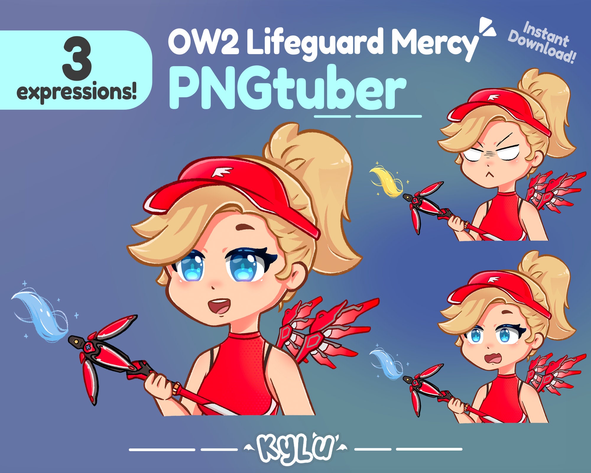 PNGTUBER+ Lifeguard Mercy Overwatch 2 Premade Pngtuber 3 Expressions ... PNGTUBER+ Lifeguard Mercy Overwatch 2 Premade Pngtuber 3 Expressions ...