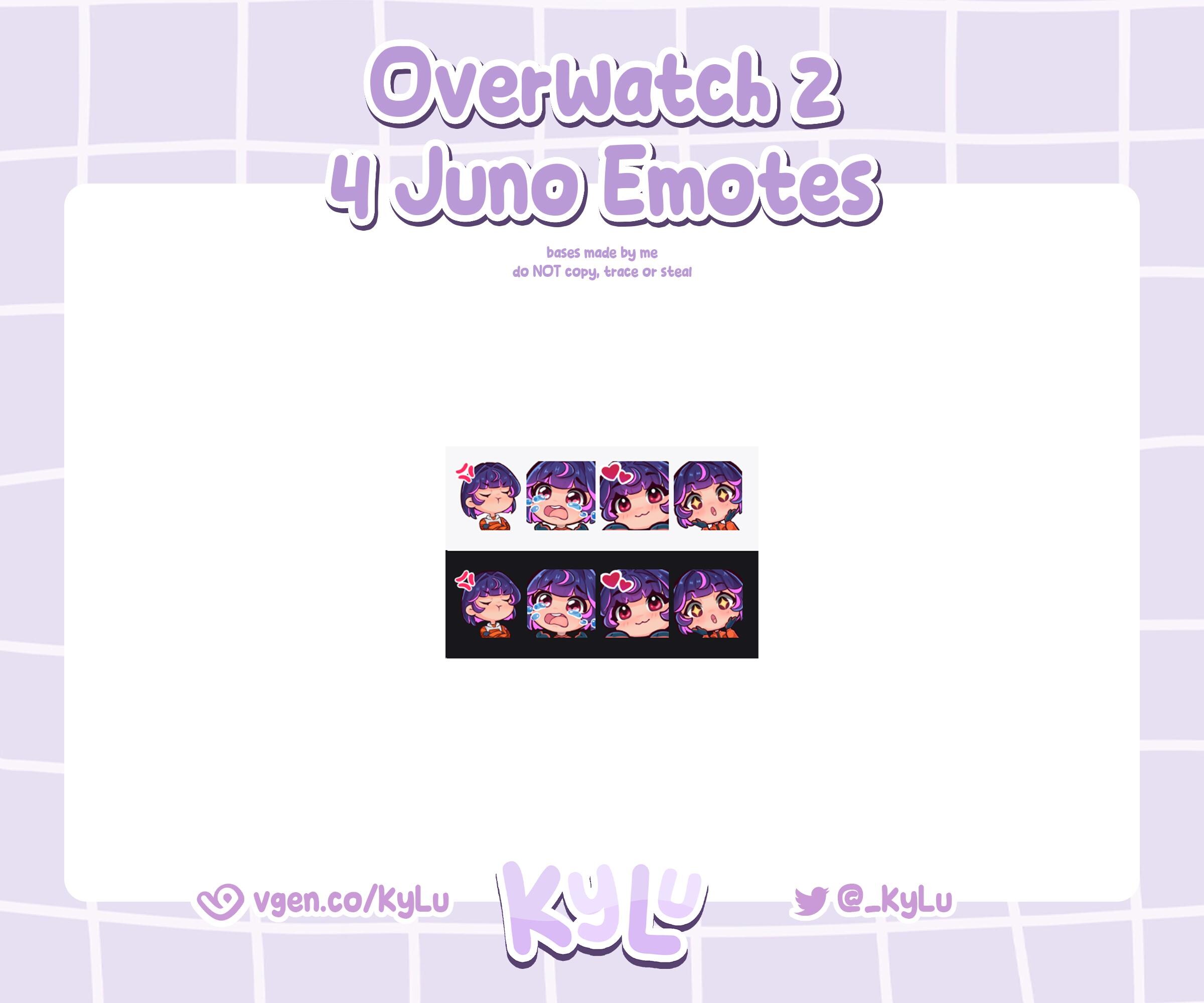 Juno Overwatch 2 Emote Set for Twitch / Discord for Streamers - Etsy