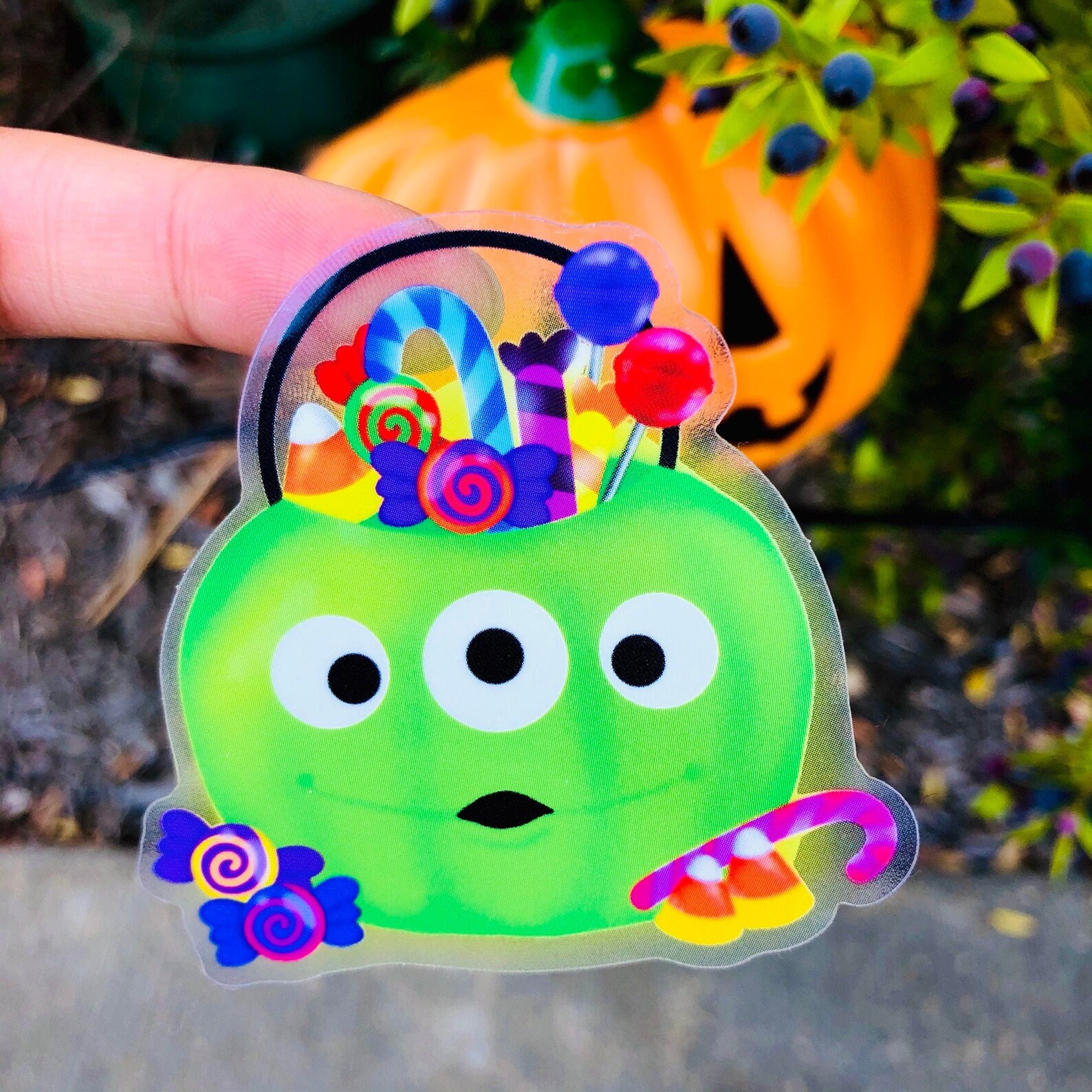Toy Story Alien Candy Bucket Halloween Pail CLEAR Sticker | Etsy