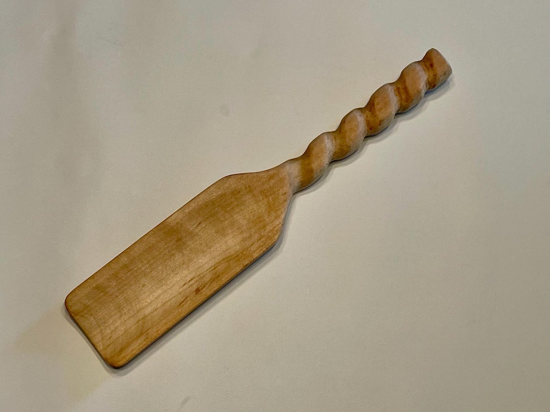 Hand Carved Scottish Spurtle With Spiral Handle - Etsy