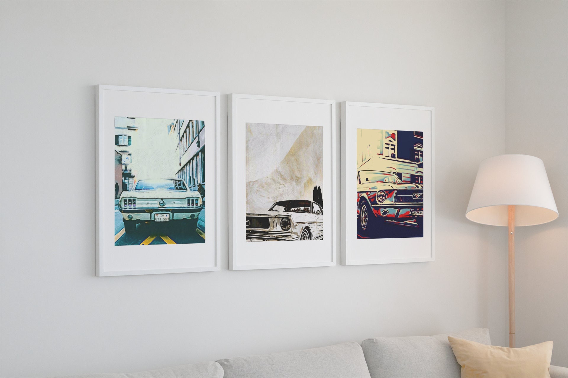 Vintage Mustang - Set of 3 - Instant Download - PNG - Etsy