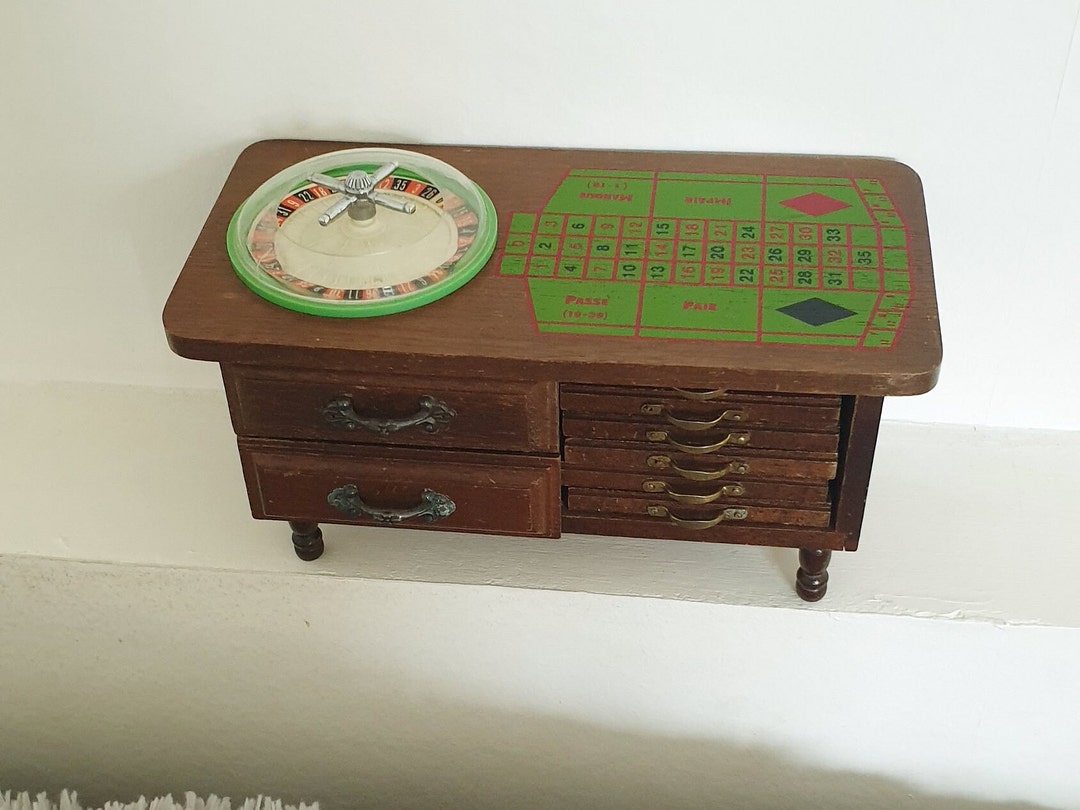 Cute Little Desk Gadget Old French Casino Roulette Game Cork - Etsy