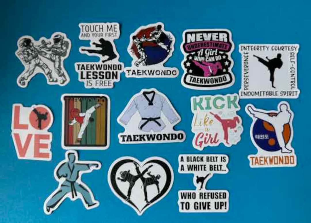 Taekwondo Sticker Pack - Etsy