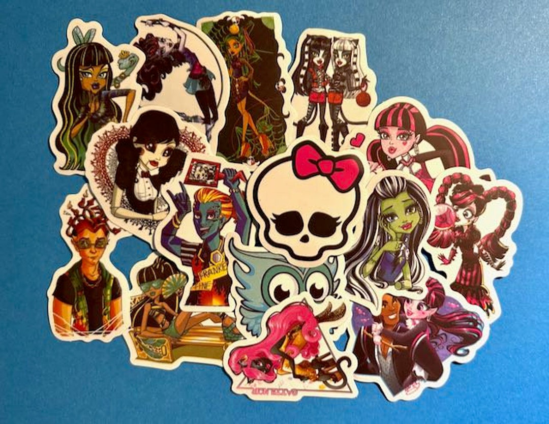 Monster High Cartoon Sticker Pack - Etsy