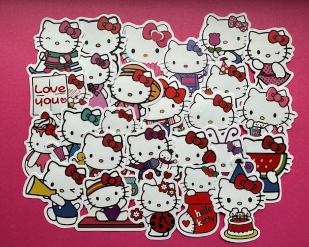 Hello Kitty Sticker Pack - Etsy